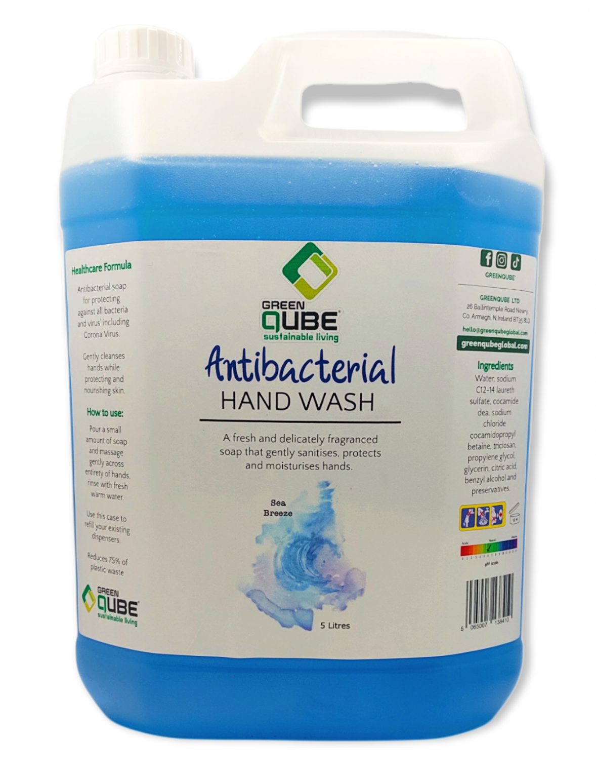 Antibacterial Hand Wash Sea Breeze 5L – Gentle & Effective