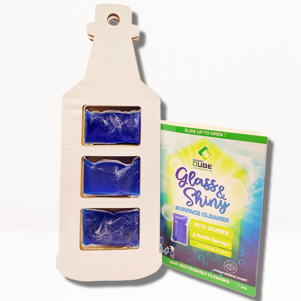 3 Glass & Shine Qubes Refill Pack – Eco-Friendly Glass Cleaner